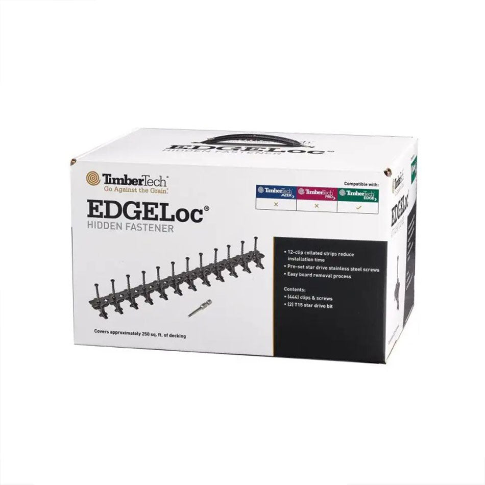 Edgeloc Hidden Fastener Clips for Timbertech Edge – Pro Deck Supply